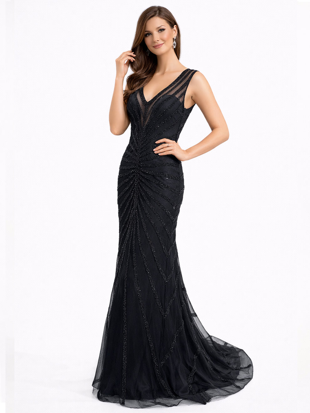 Style 191140 - Black / Silver Dress – Tolo Dresses