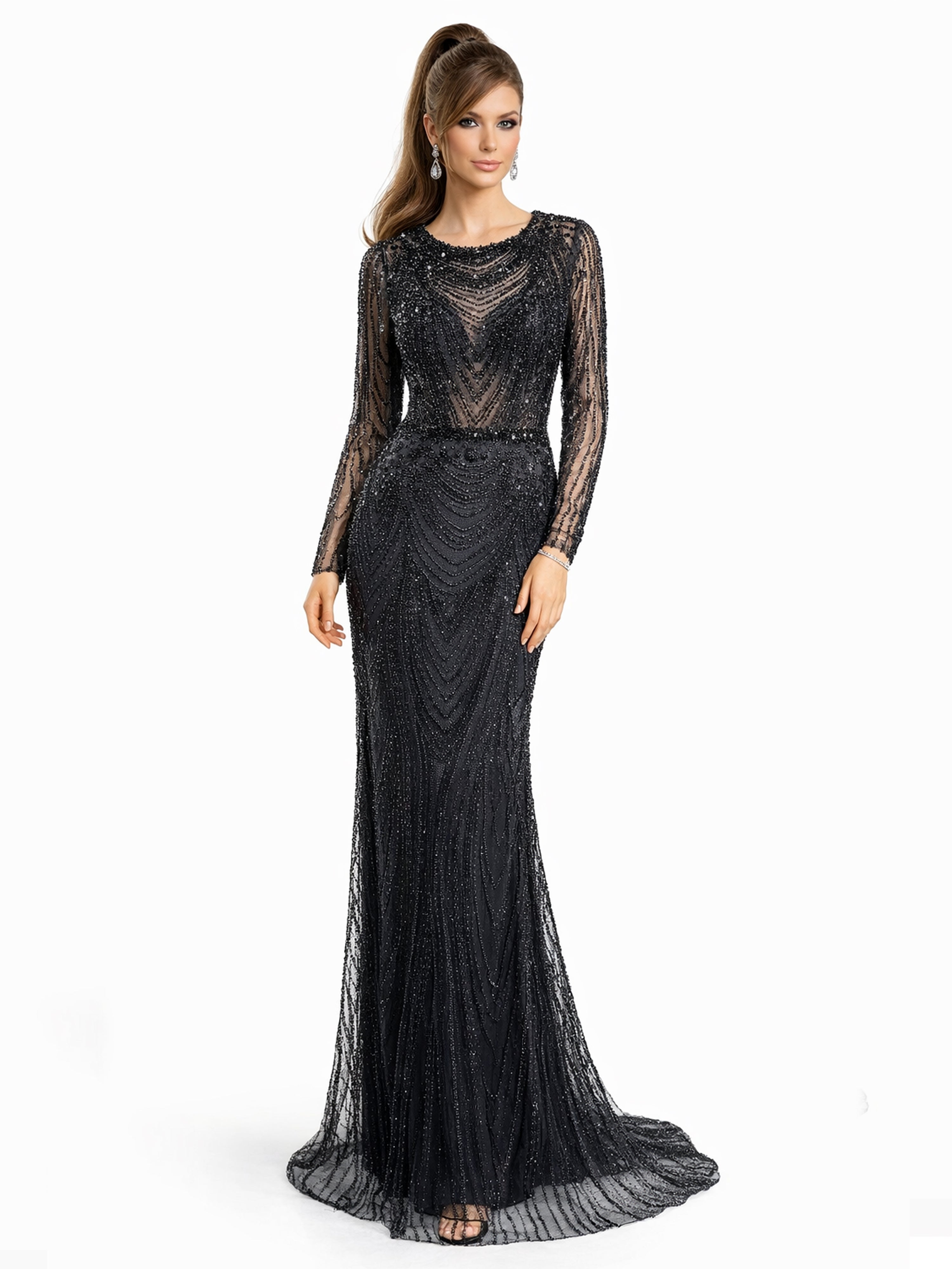 Style 202420 - Black / Gold Dress – Tolo Dresses